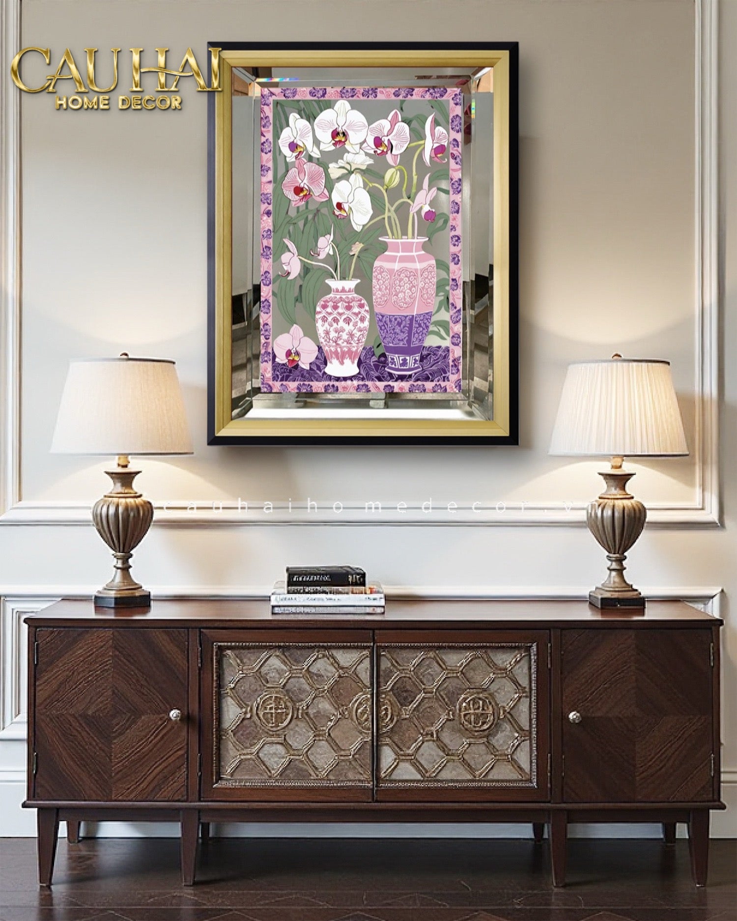 Tết Couture - Tranh Gương UV Gen5 Flora De Fortune Violet Orchidée 108 ...