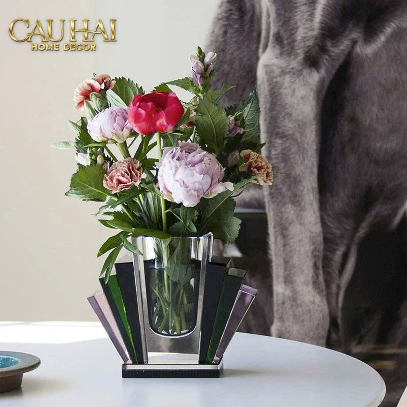 Maison Couture - Bình Hoa Pha Lê Đôi Cánh Nữ Thần Nephthys Winged Émer ...