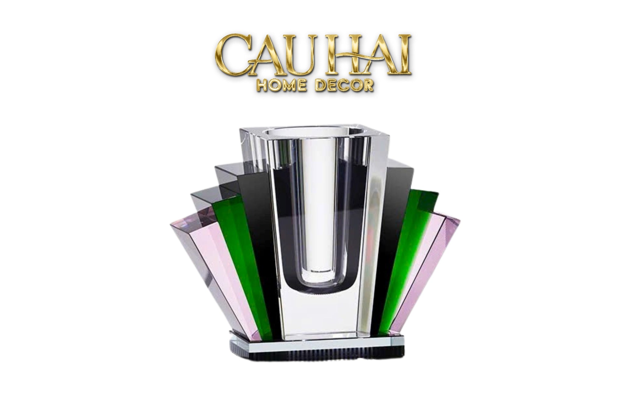 Maison Couture - Bình Hoa Pha Lê Đôi Cánh Nữ Thần Nephthys Winged Émer ...